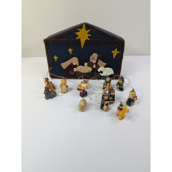 The Unbranded Brand | Holiday | Vintage Nativity Scene Felt Box With ...